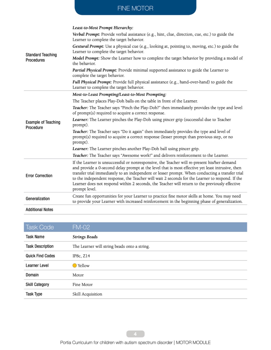 Motor Module for Portia Curriculum